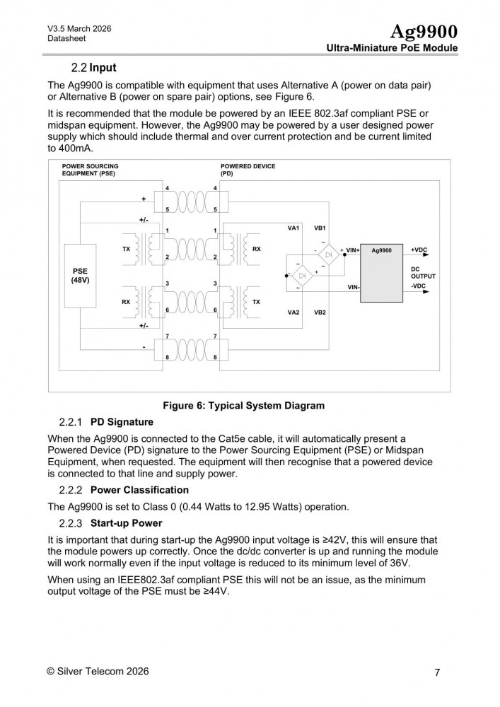 Ag9900 datasheet page 7