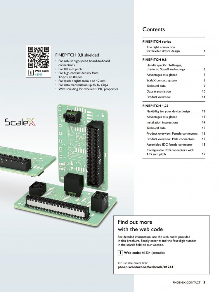 Phoenix Contact FINEPITCH technical document page 3