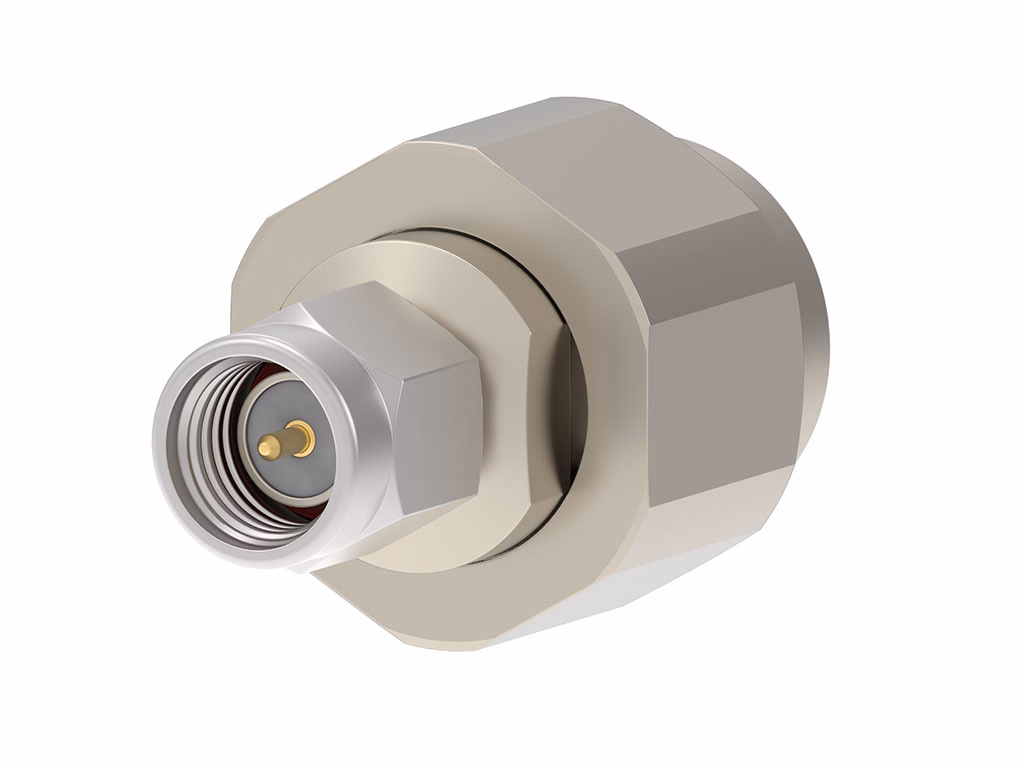SMB Jack-to-SMA Plug, Between-Series Adapter, One Piece Per Bag, 50 Ohms