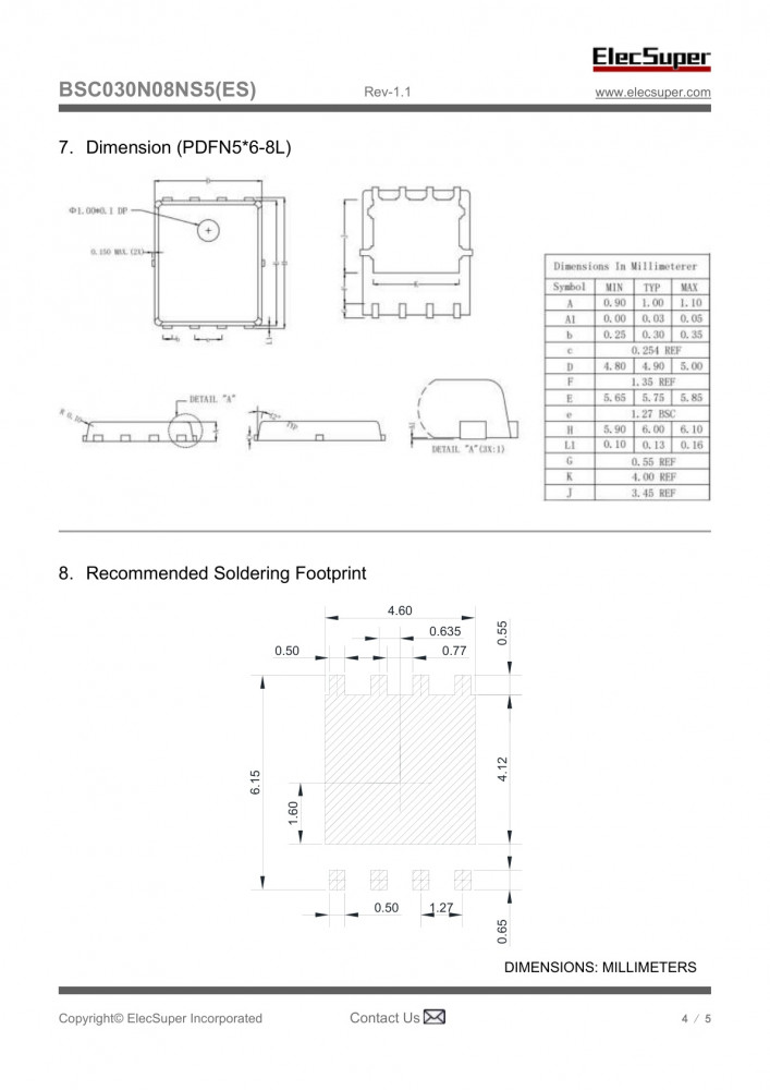 BSC030N08NS5(ES) datasheet page 4