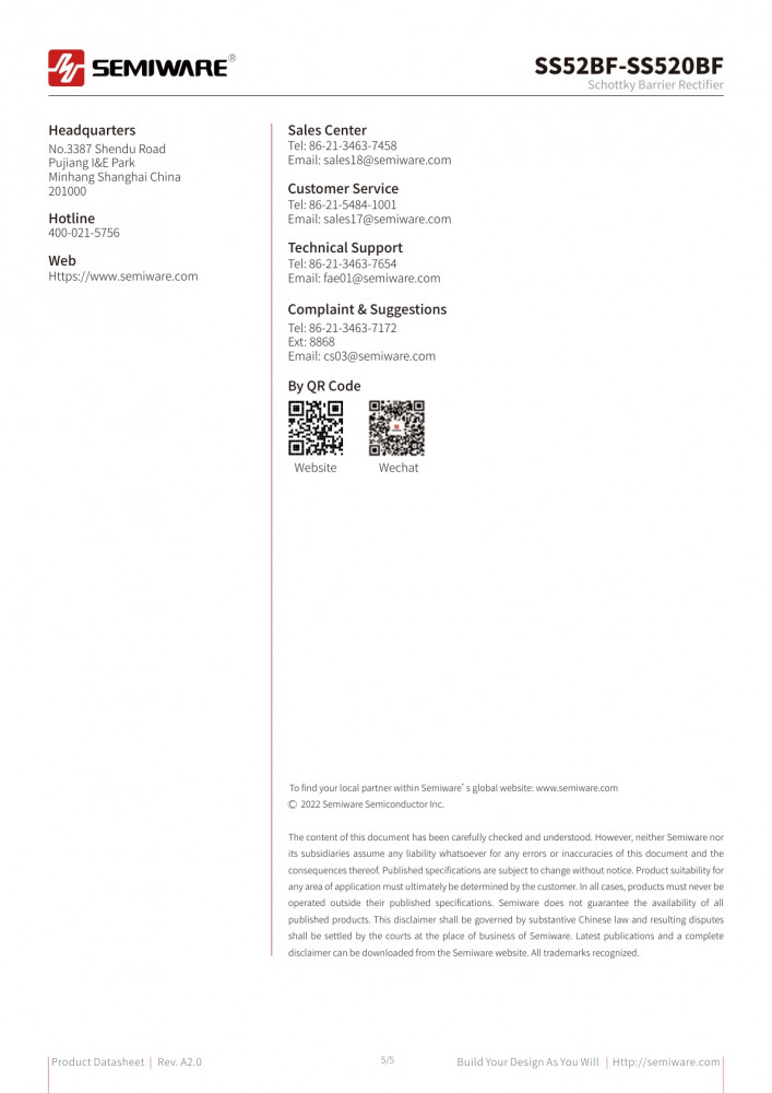SS520BF datasheet page 5