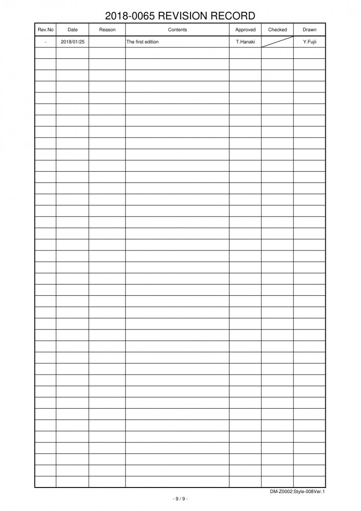 KDS 1TG100DHNS002R specification document image 10