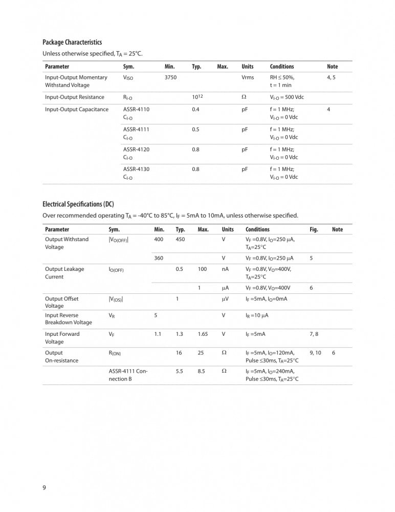 ASSR-4120-302E datasheet page 9