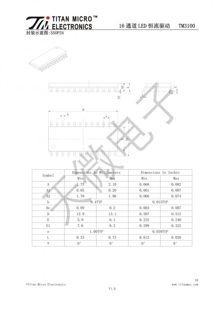 TM3100 datasheet page 10