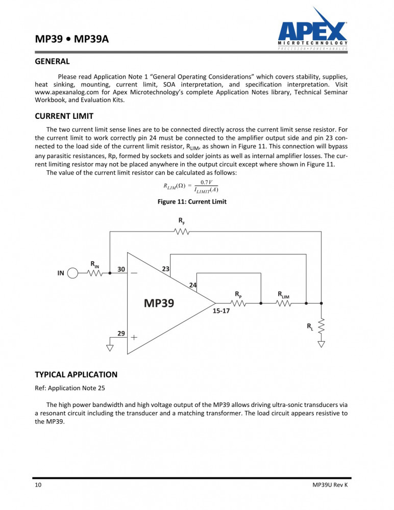MP39CLA datasheet page 10