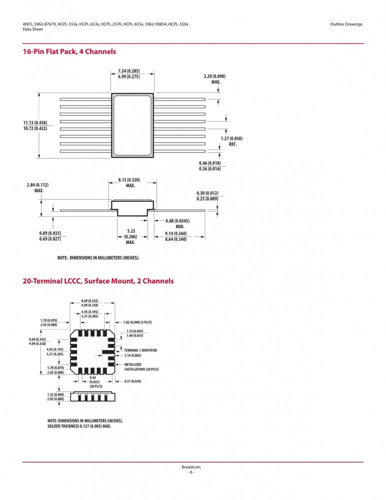 HCPL-6550 datasheet page 6