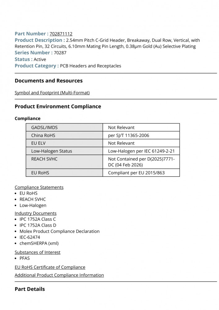 Product document image, page 1