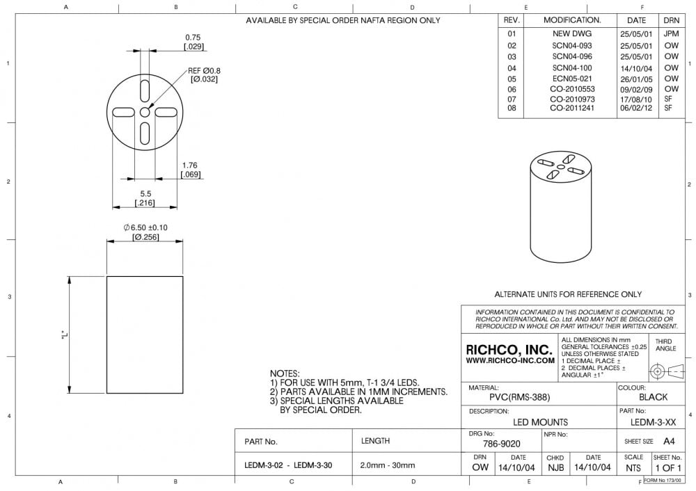 LEDM-3-09 technical drawing preview