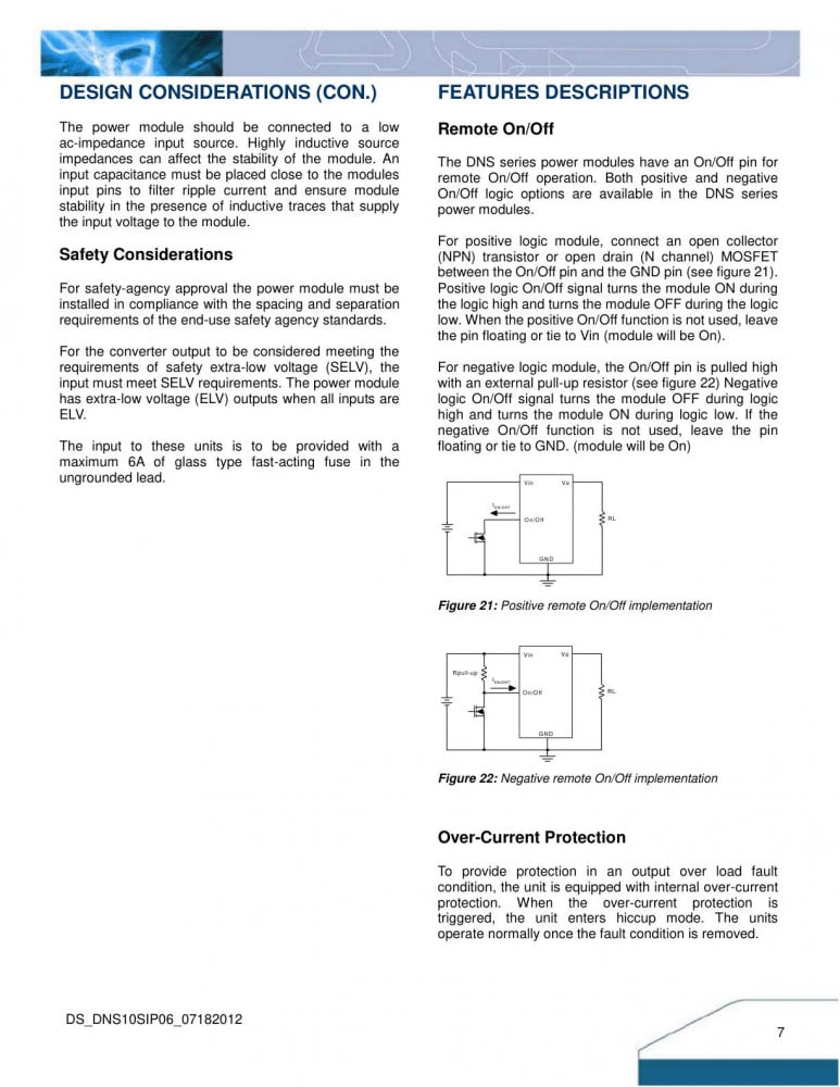 DELTA DNS10S0A0R06NFD datasheet page 7