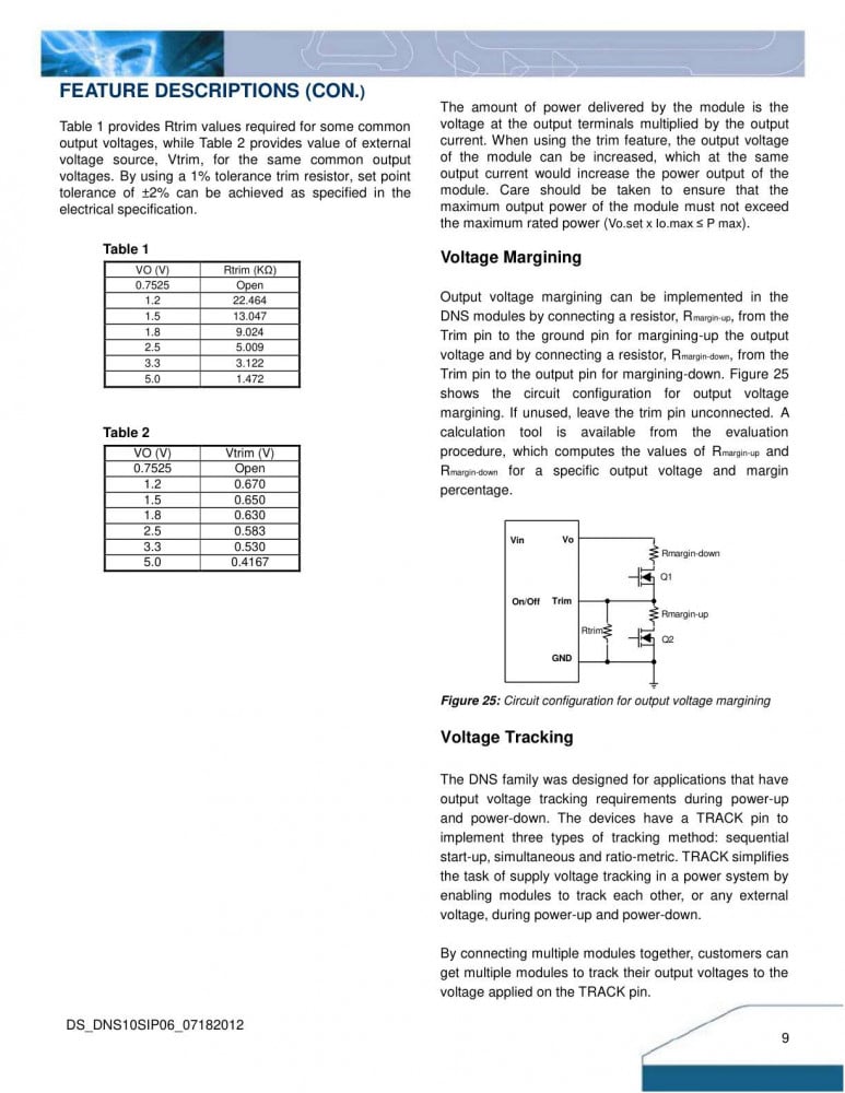DELTA DNS10S0A0R06NFD datasheet page 9