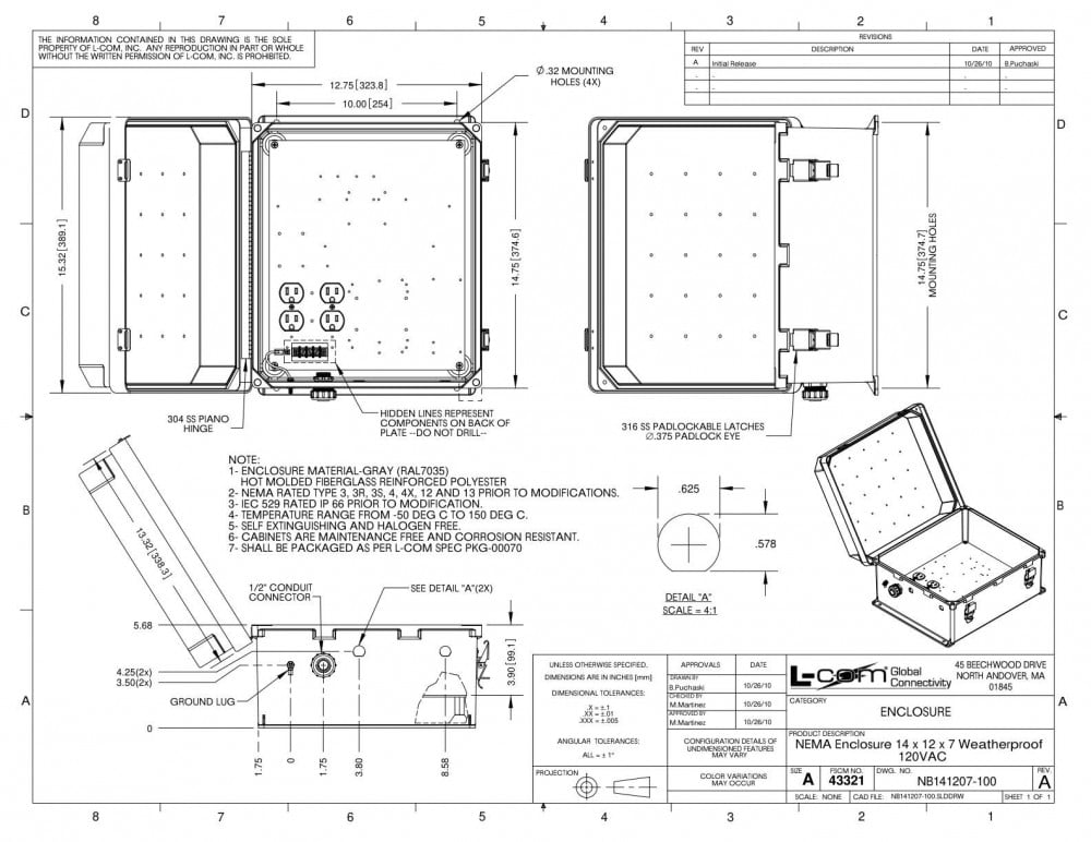 L-com NB141207-100 technical document preview