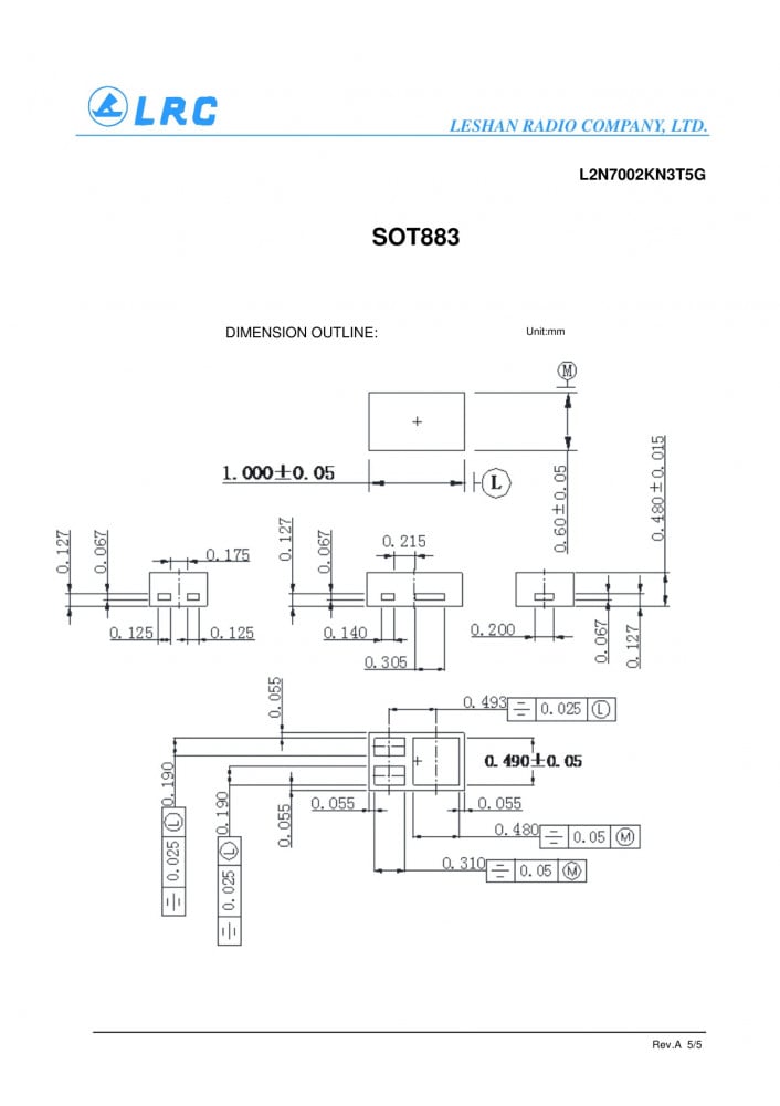 L2N7002KN3T5G datasheet preview, page 5