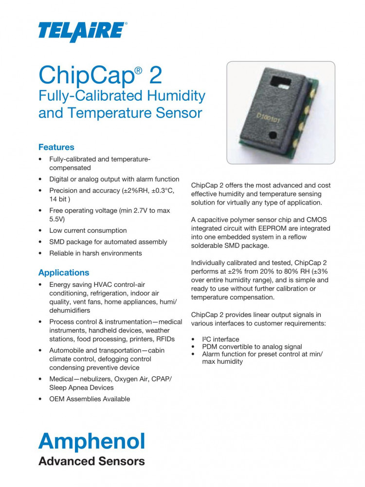 ChipCap 2 datasheet page 1
