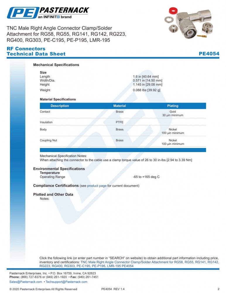 PE4054 technical document page 2