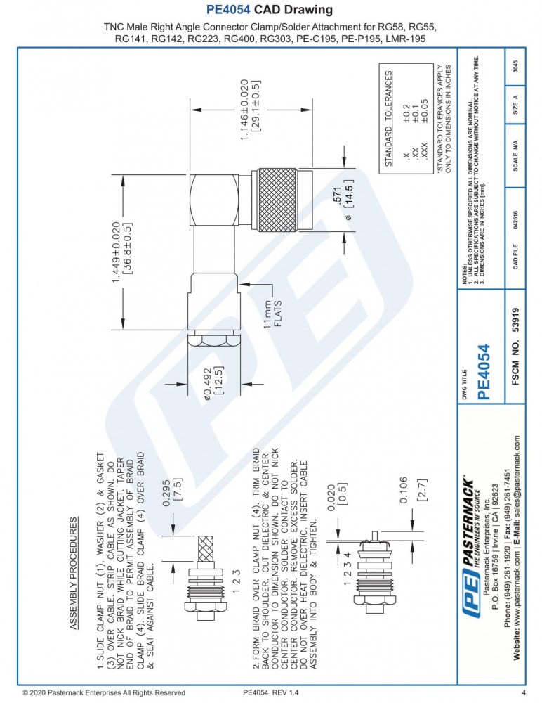 PE4054 technical document page 4