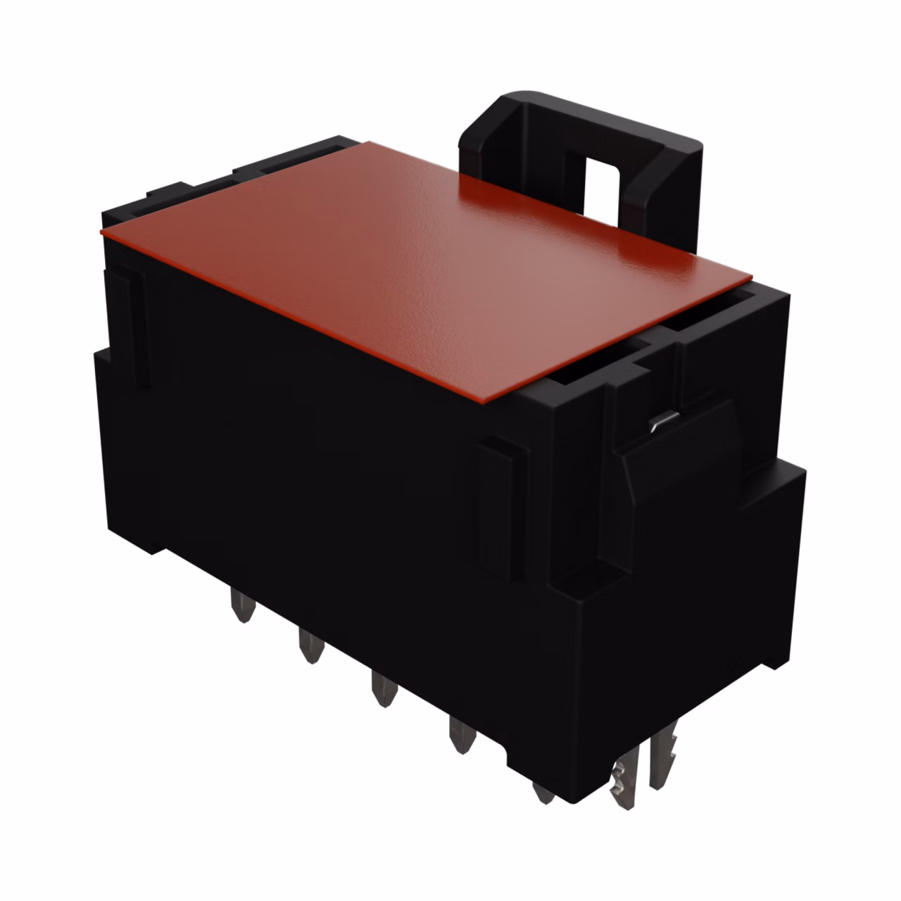 Ultra-Fit Vertical Header, 3.50mm Pitch, Dual Row, 10 Circuits, with Solder Clips, Tin (Sn) Plating, Black, Glow-Wire Capable, Embossed Tape on Reel, with Pick-and-Place Tape for sale