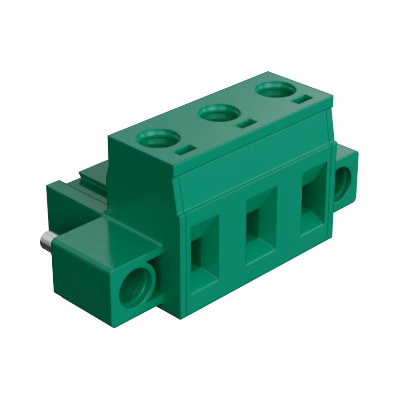 7.62mm Pitch Eurostyle Horizontal Plug, with Retention Screws, 3 Circuits for sale