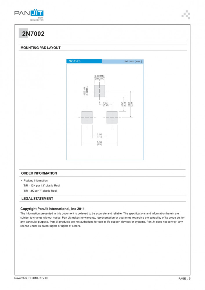2N7002 datasheet page 5