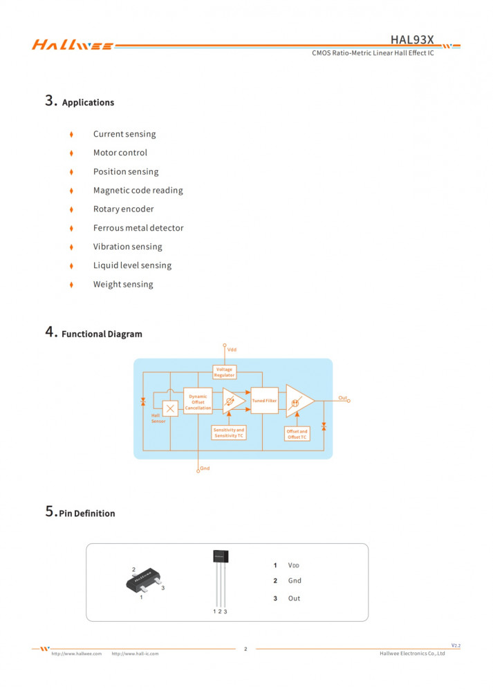 HAL93DSO datasheet page 2