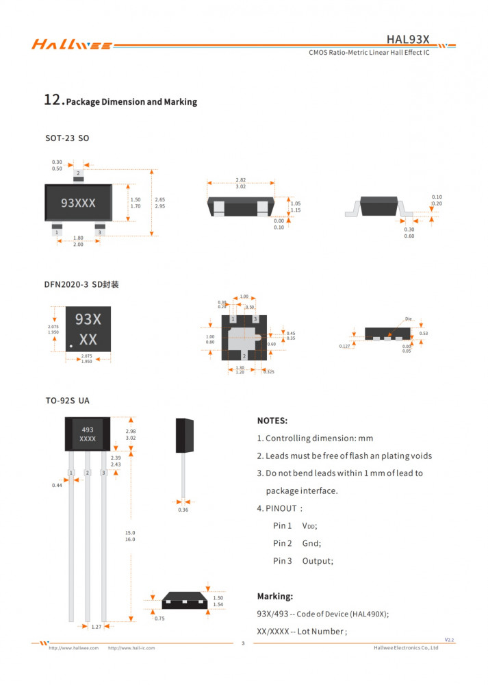 HAL93DSO datasheet page 6