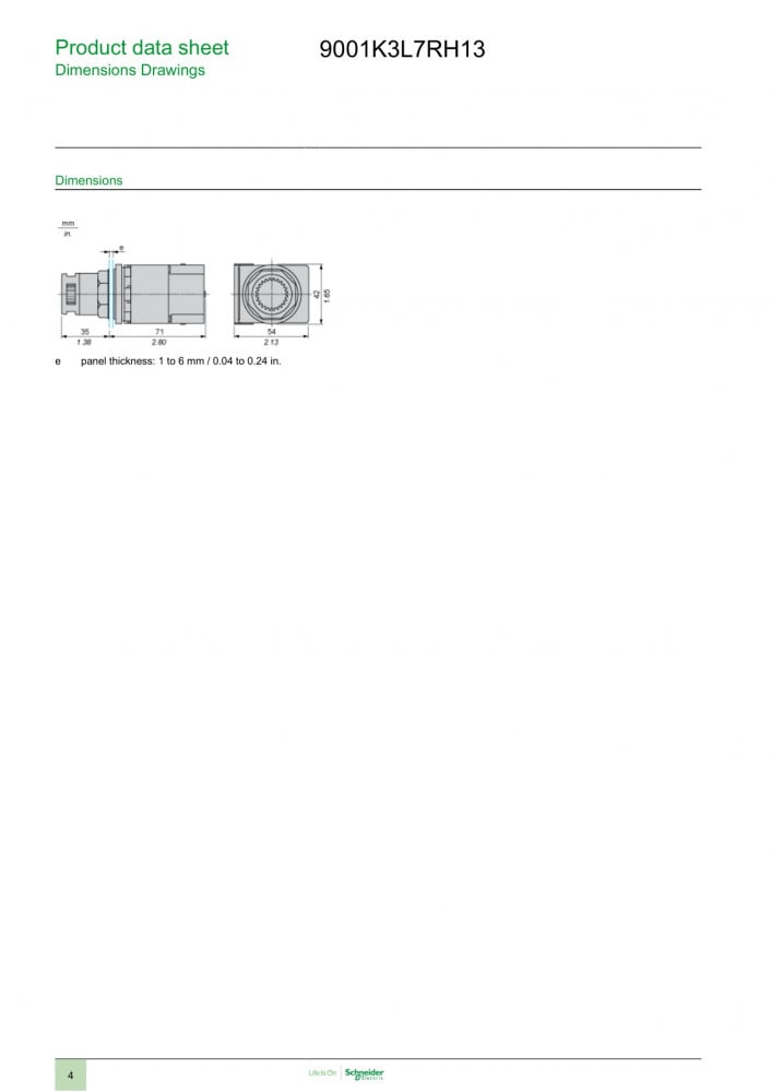 9001K3L7RH13 technical document page 4