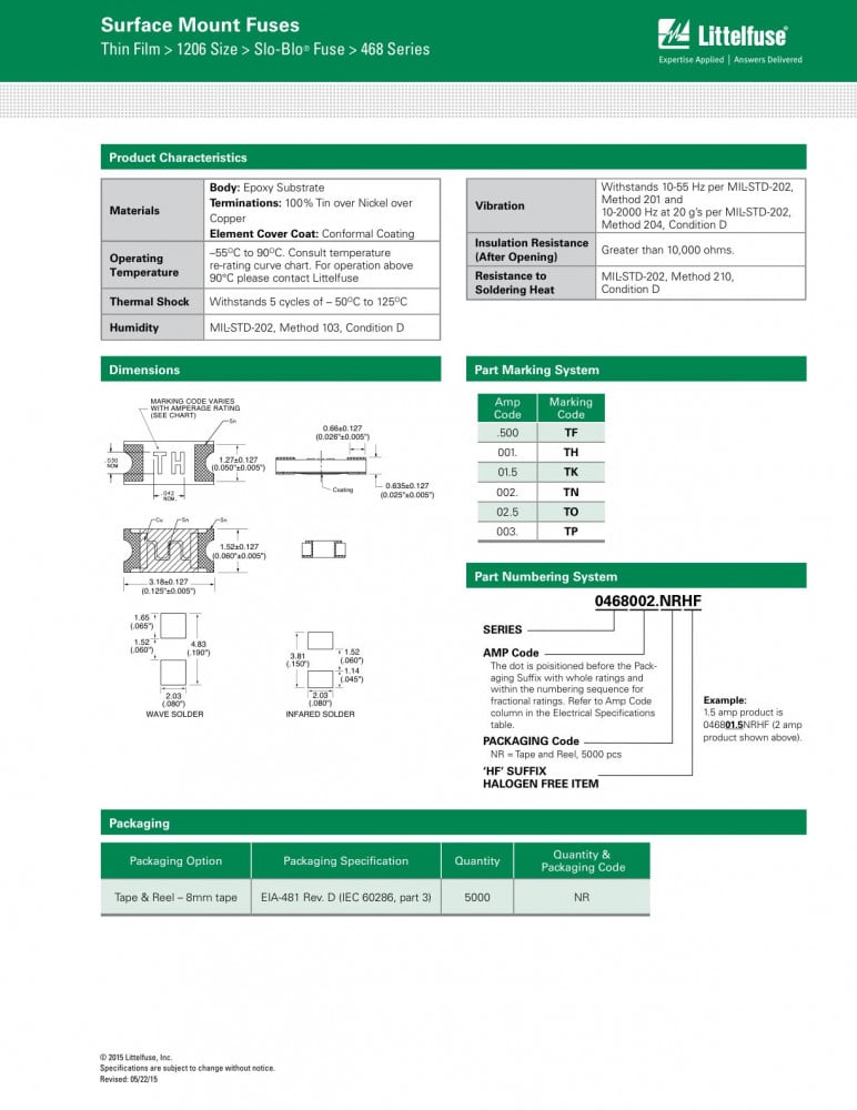 Littelfuse 468 Series datasheet page 3