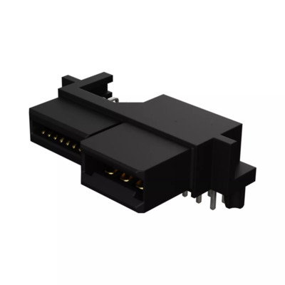 EXTreme LPHPower Receptacle Header, Right-Angle, 2 Power Contacts, 16 Signal Contacts, Select Gold (Au) Plating, for 3.18mm Thick PC Board, with Press-fit Plastic Pegs for sale