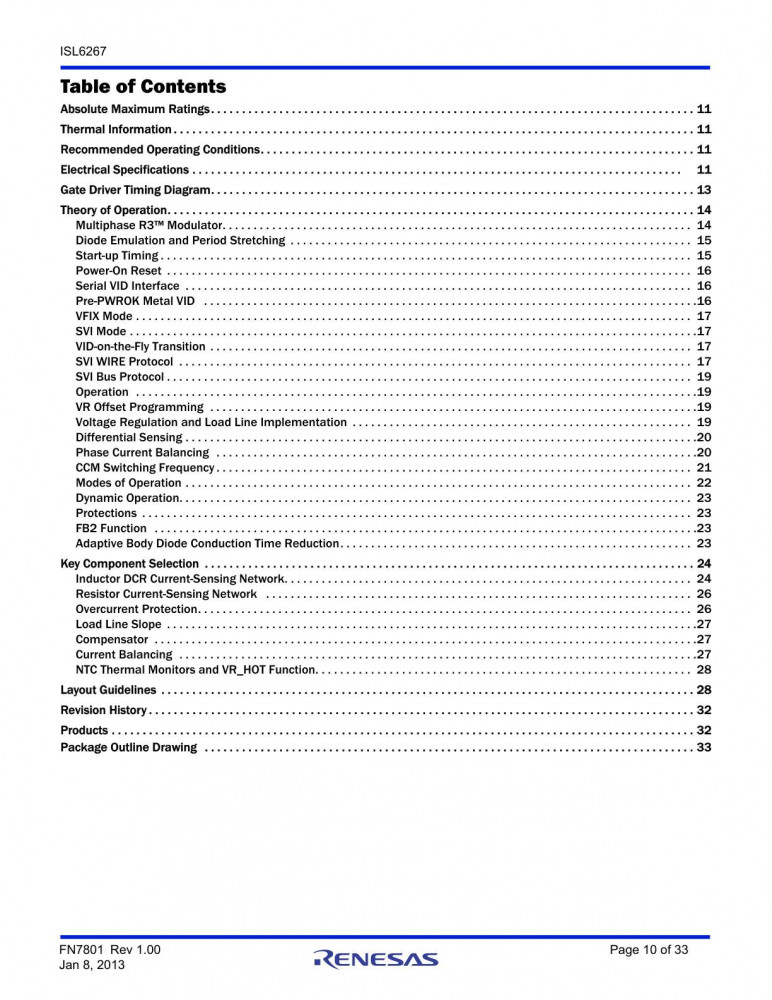 ISL6267 technical document page 10