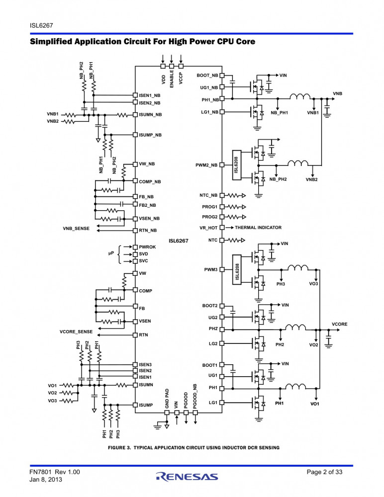 ISL6267 technical document page 2