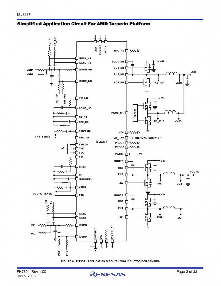 ISL6267 technical document page 3