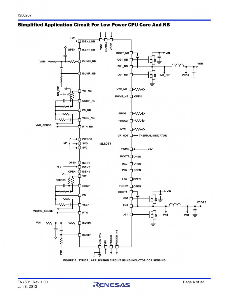 ISL6267 technical document page 4