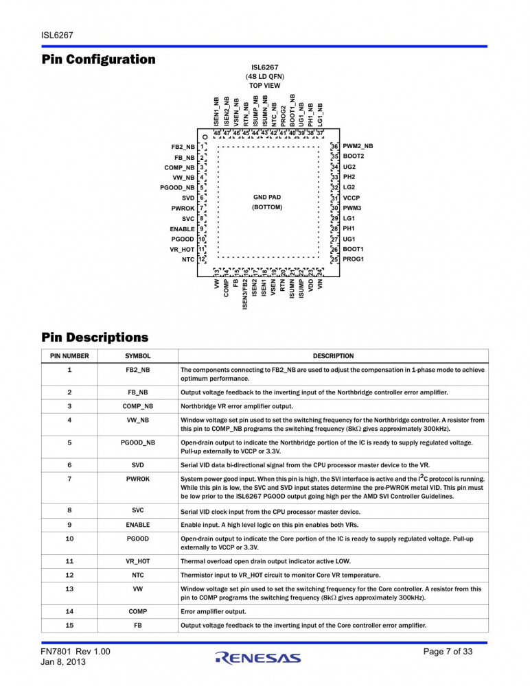 ISL6267 technical document page 7