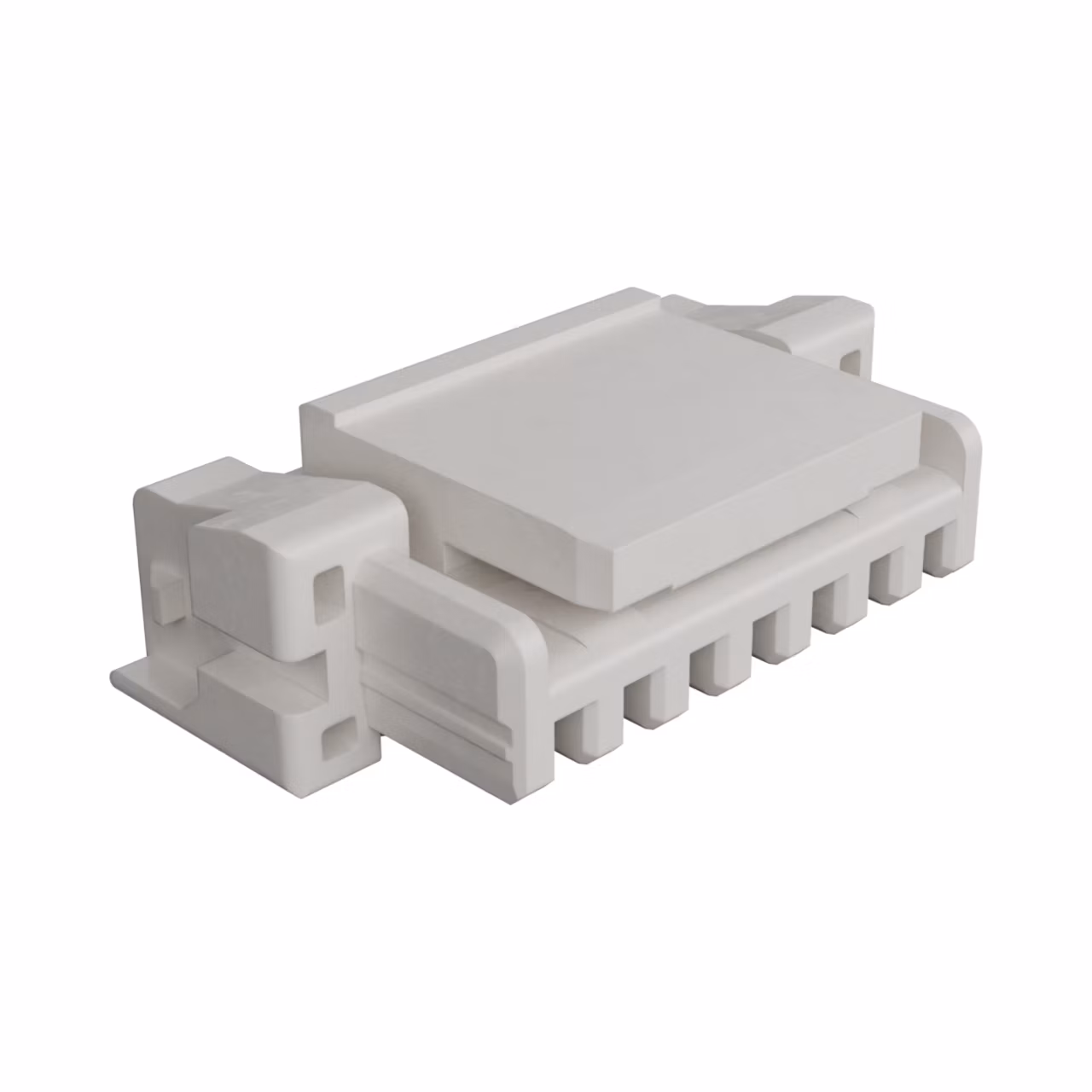 Micro-Lock Plus TPA Type Receptacle Housing, 1.25mm Pitch, Low-Halogen, Single Row, Positive Lock, 7 Circuits, Natural (White) for sale