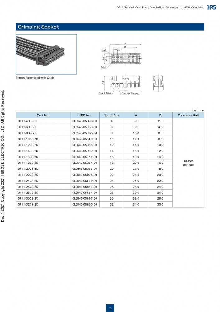 DF11 series technical document page 7
