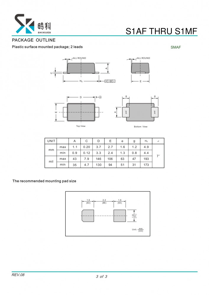 S1GF datasheet page 3