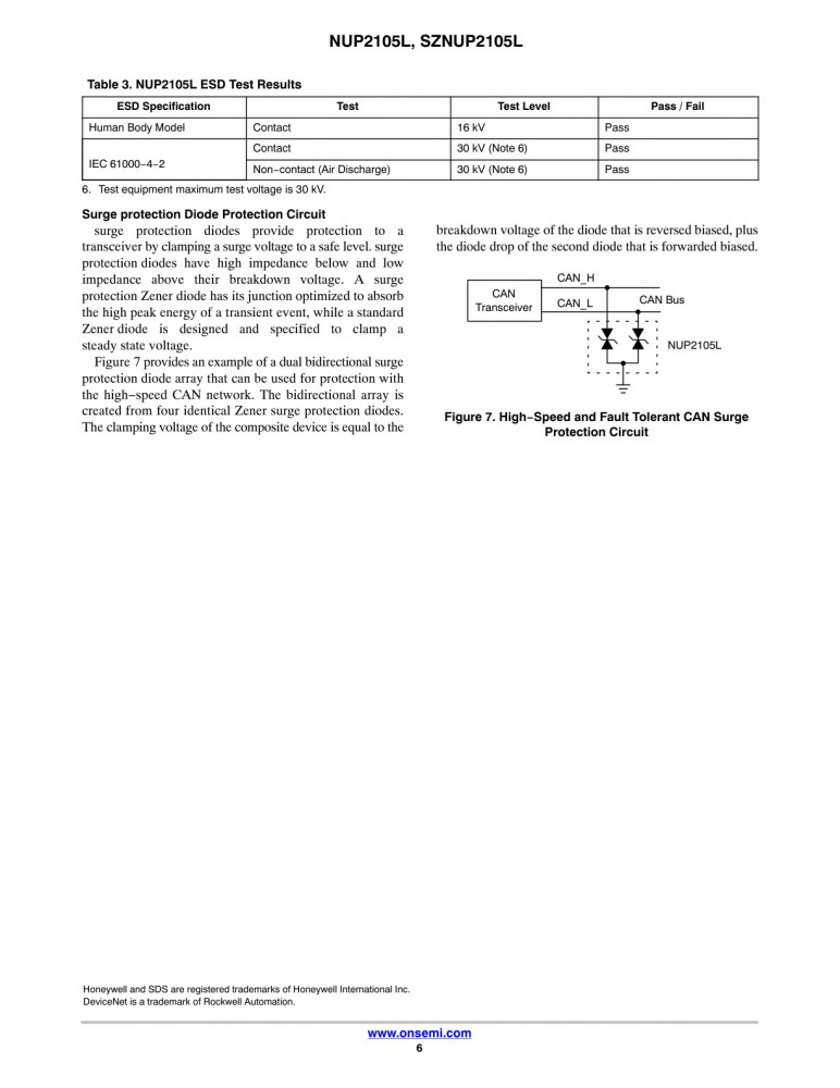 SZNUP2105LT3G datasheet page 6