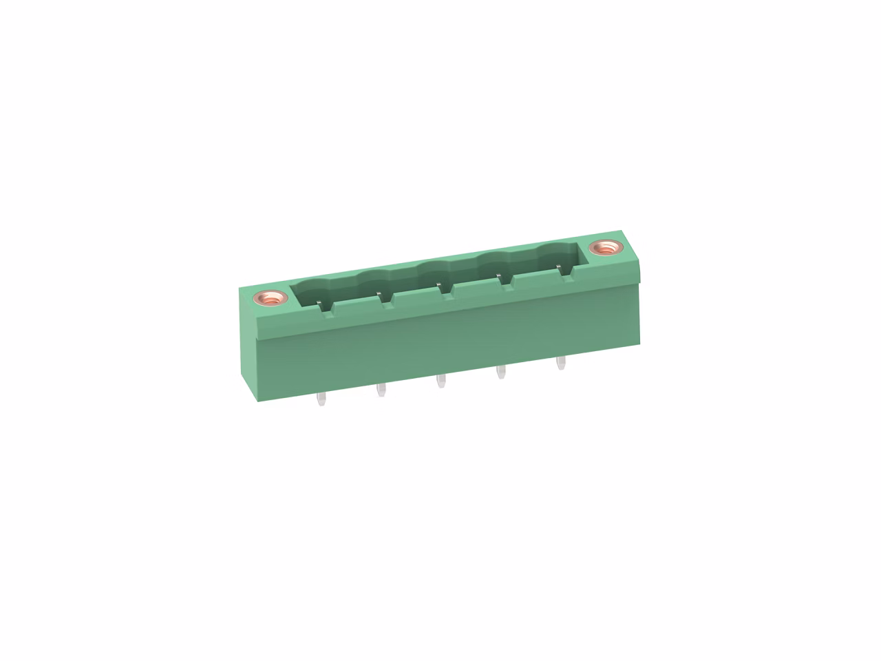 7.62mm Pitch Eurostyle Vertical PCB Header, with Retention Ends, 2 Circuits