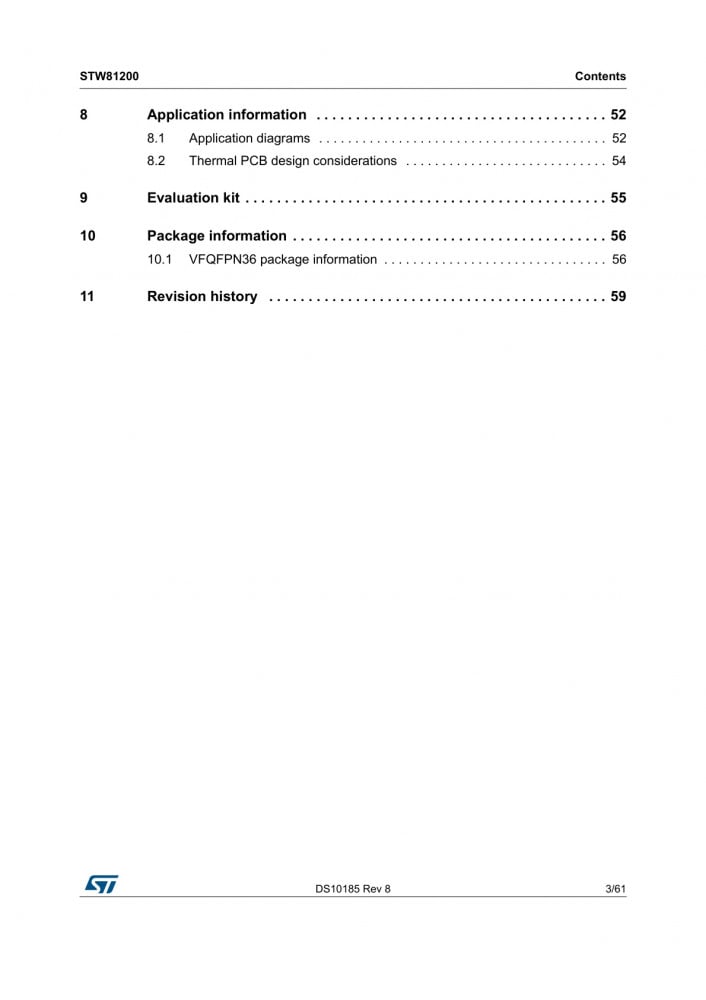 STW81200TR datasheet page 3