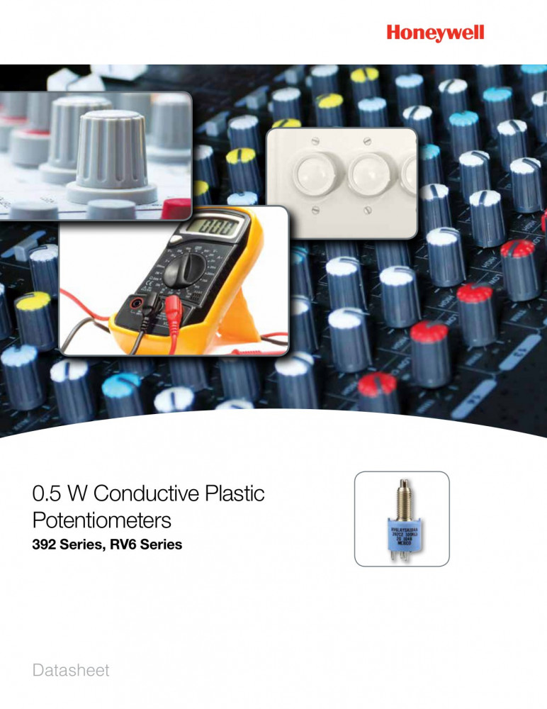 Honeywell 392 Series datasheet page 1