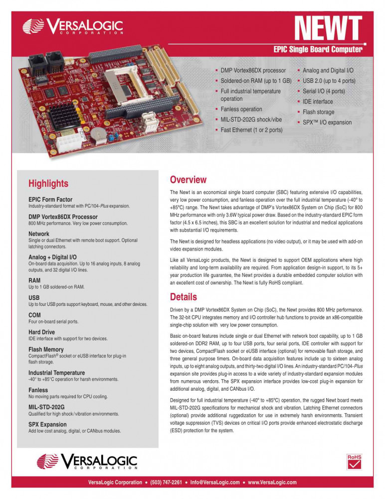 VL-EPIC-17EA technical document page 1