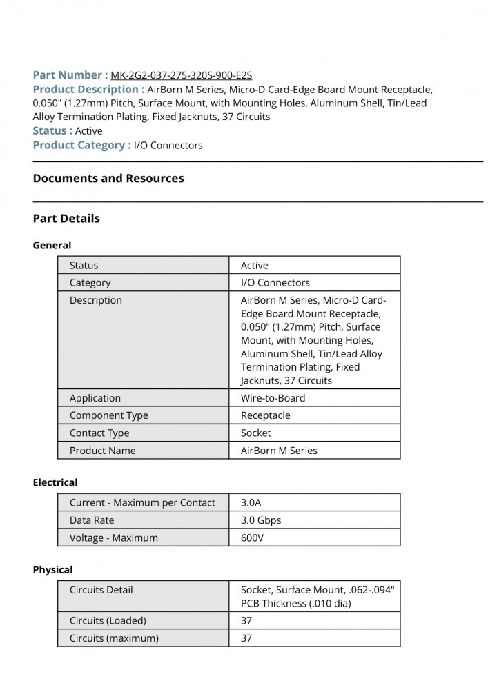 Product document page 1