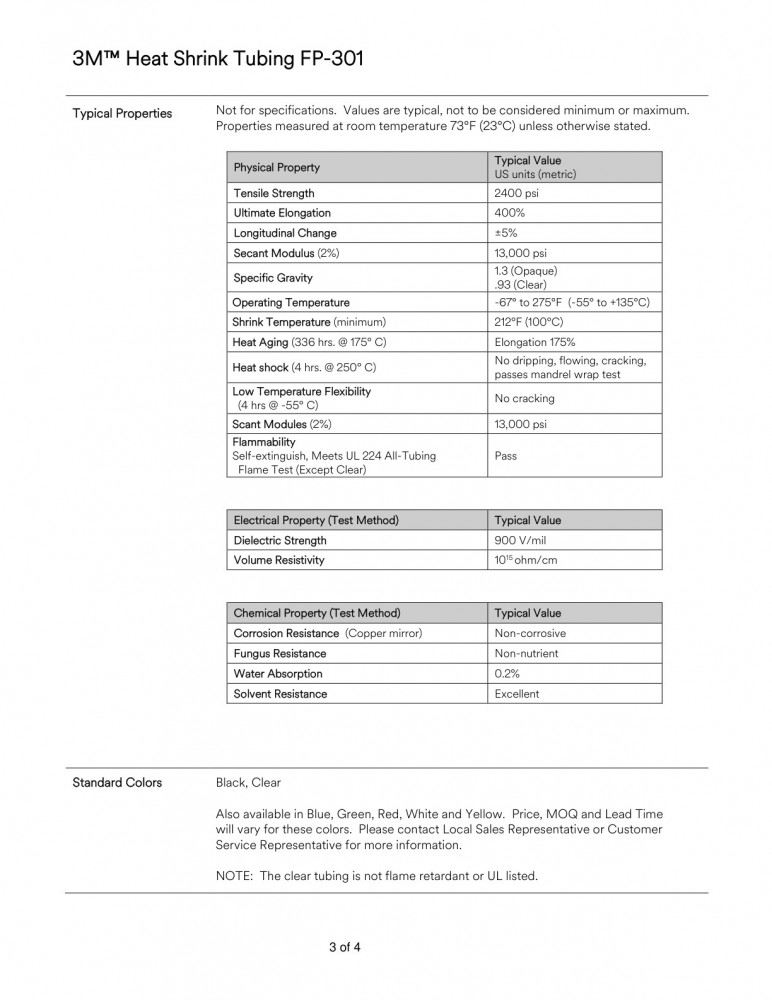 3M FP-301 datasheet page 3