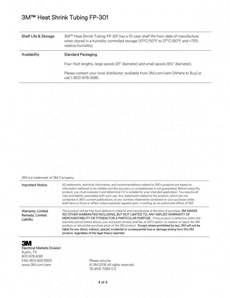 3M FP-301 datasheet page 4