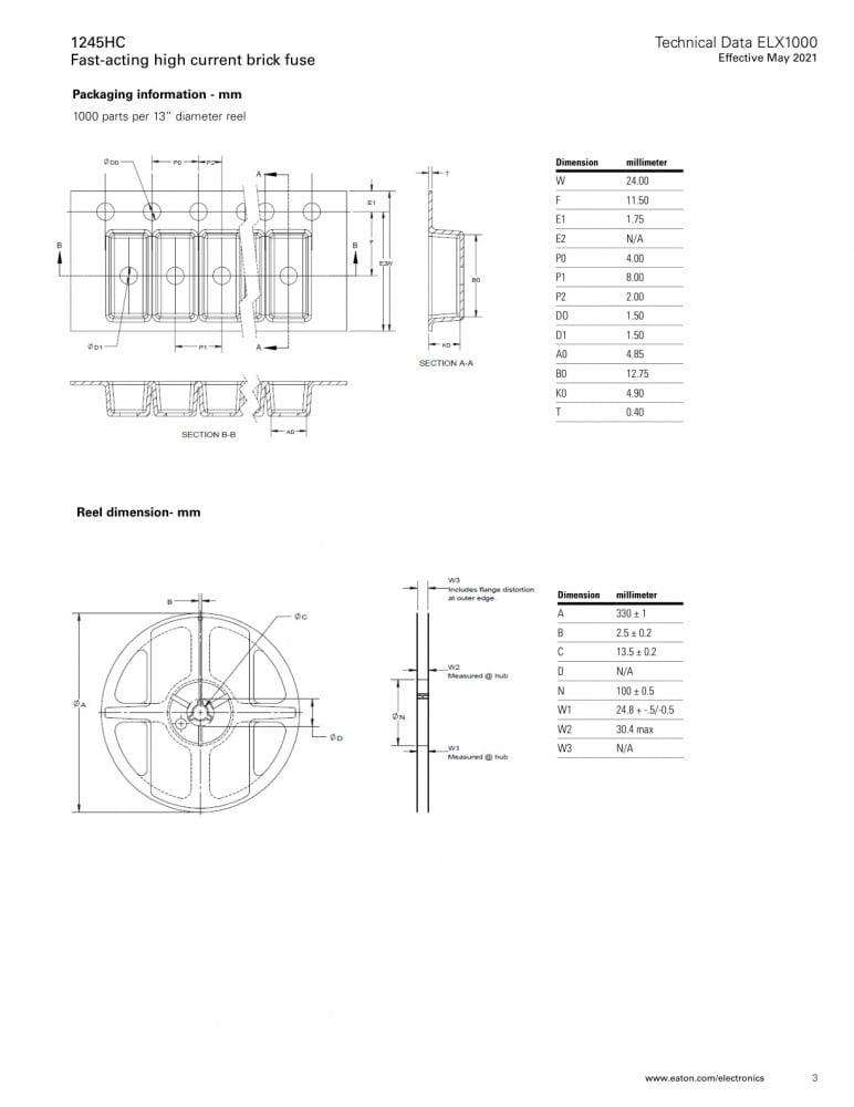 EATON 1245HC60-RTR datasheet page 3