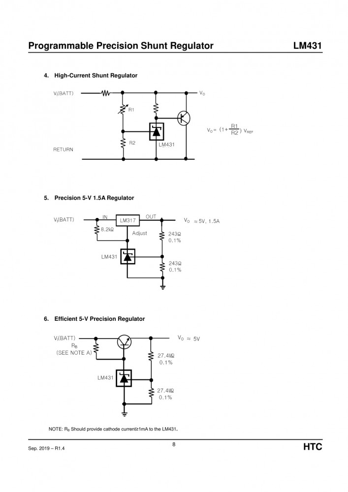 LM431ASF technical document page 8