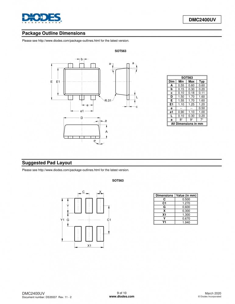 DMC2400UV-7 datasheet page 9