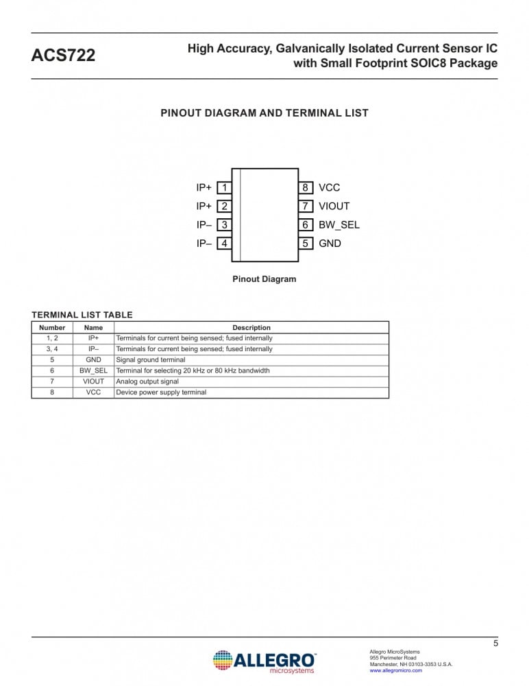 ACS722 datasheet page 5