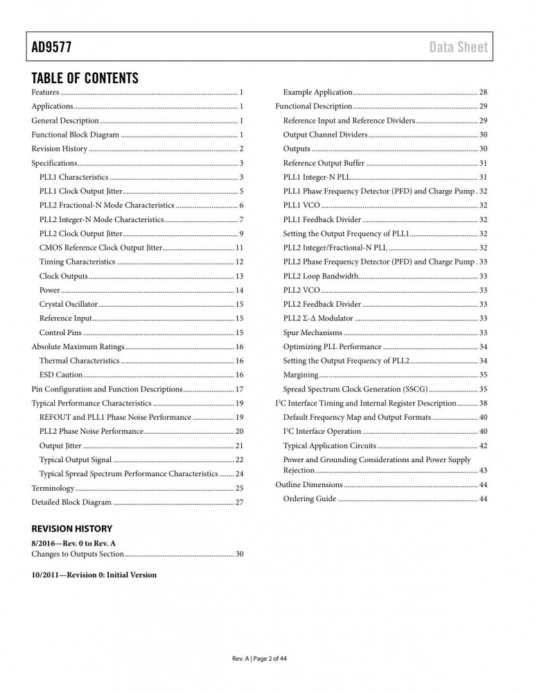 AD9577 datasheet page 2
