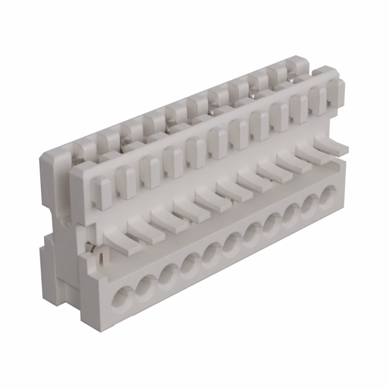 Appli-Mate RAST 2.5 IDT Connector, 5.00mm Pitch, Direct/Indirect, Female, Beaded Terminal, 6 Circuits, All Position Keys, Open Endwalls for sale