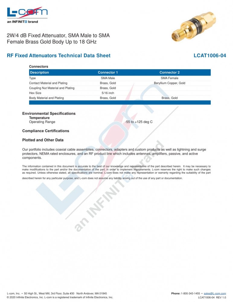LCAT1006-04 technical document page 2
